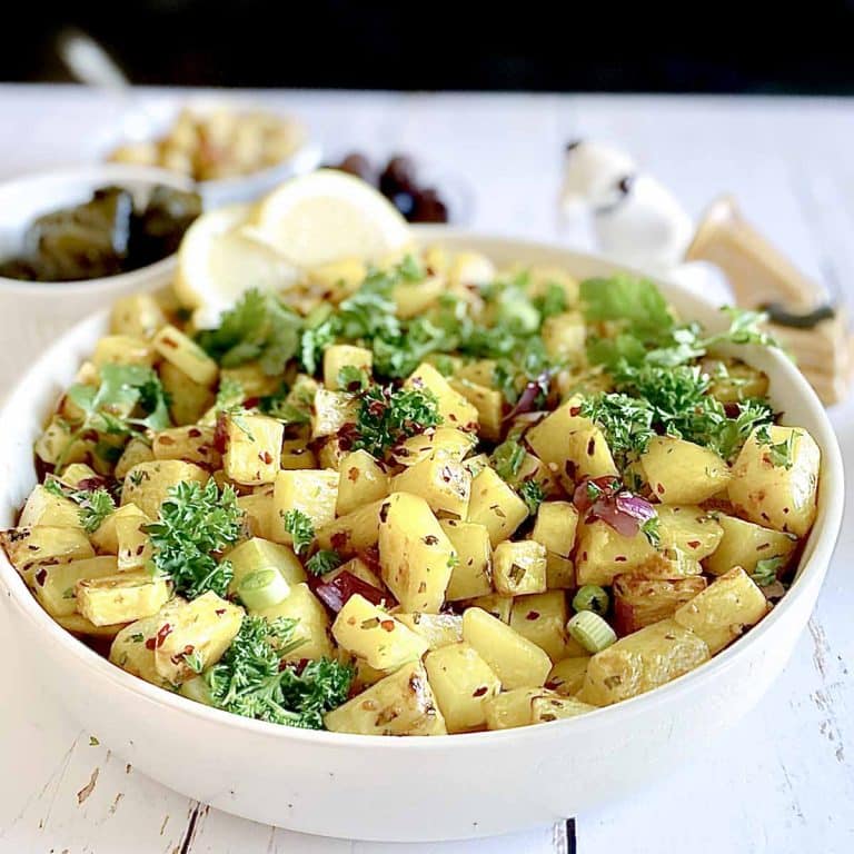 Middle Eastern Potatoes (Roasted and Spicy!) | Sinful Kitchen
