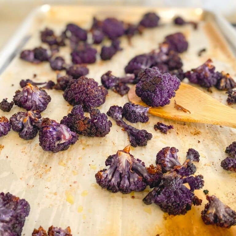 Roasted Purple Cauliflower | Sinful Kitchen