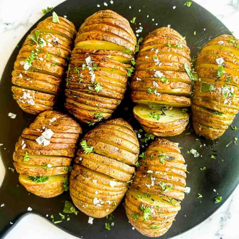 Hassleback Potatoes in the Air Fryer | Sinful Kitchen