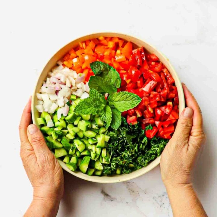 Turkish Shepherd Salad (Çoban Salatas) | Sinful Kitchen