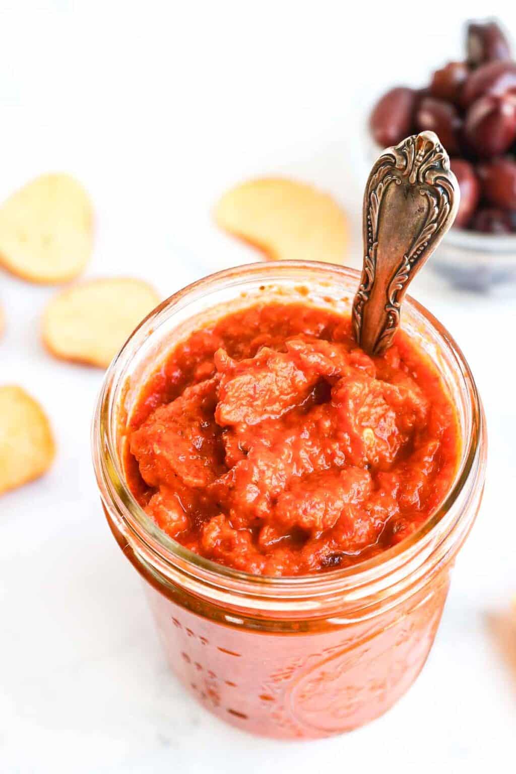 Roasted Red Pepper and Eggplant Spread (Ajvar) | Sinful Kitchen