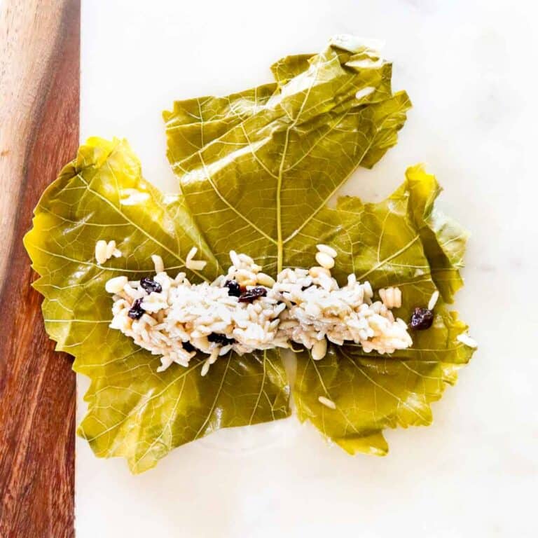 Turkish Stuffed Grape Leaves with Currants | Sinful Kitchen