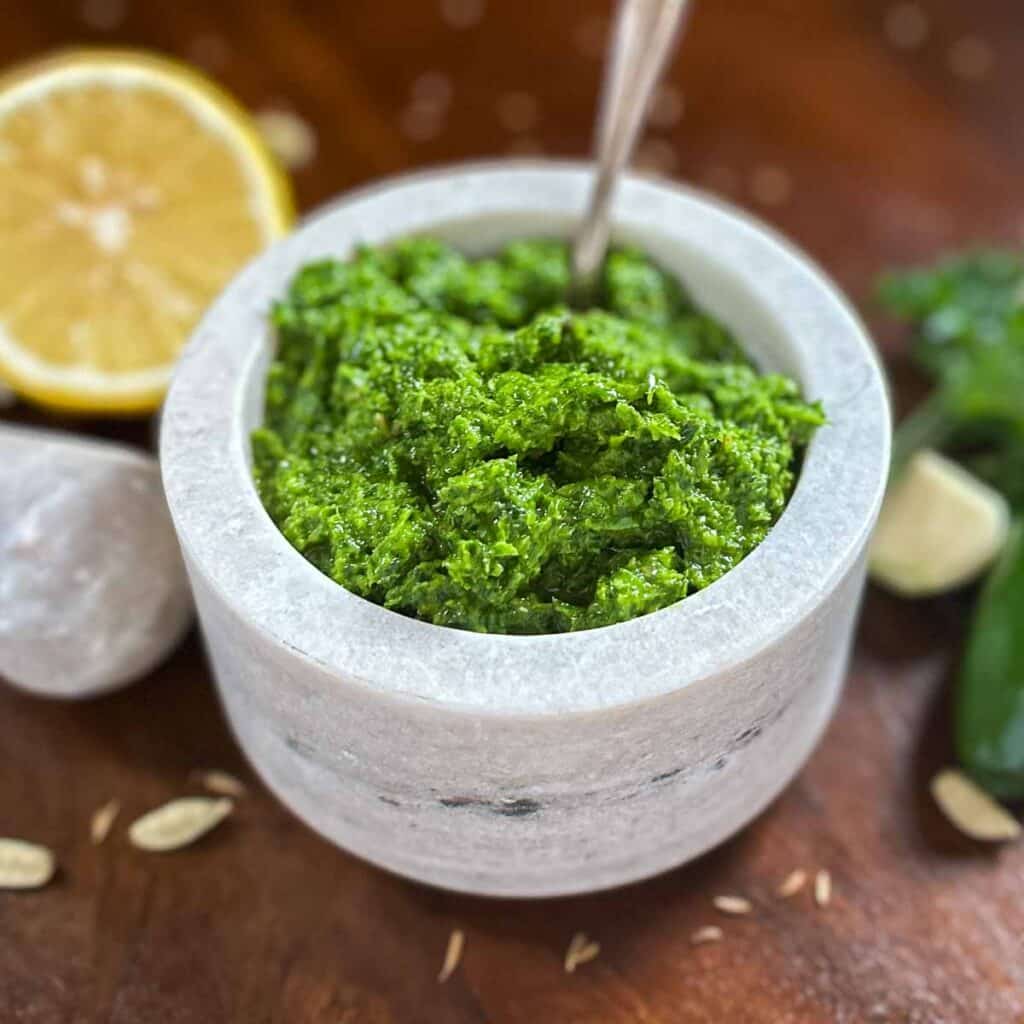 Authentic Yemeni Zhug (Skhug) Hot Sauce | Sinful Kitchen